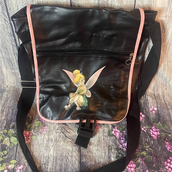 Disney | Bags | Vintage Late 99s Faux Black Shiny Leather Disney ...